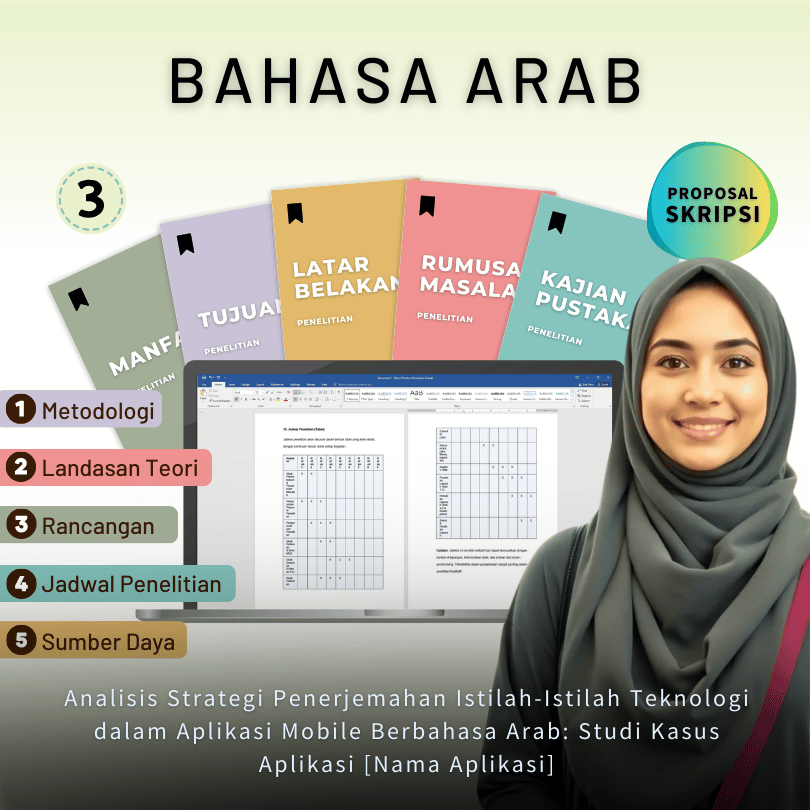 Proposal Skripsi Bahasa Arab-03-Analisis Strategi Penerjemahan Istilah-Istilah Teknologi dalam ...